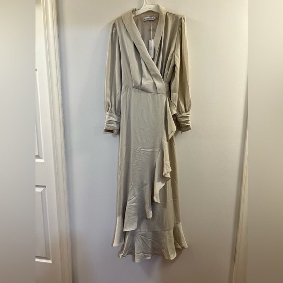 Veiled | Dresses | 5 Shereen Wrap Satin Maxi Dress Muslim Maxi Dress ...